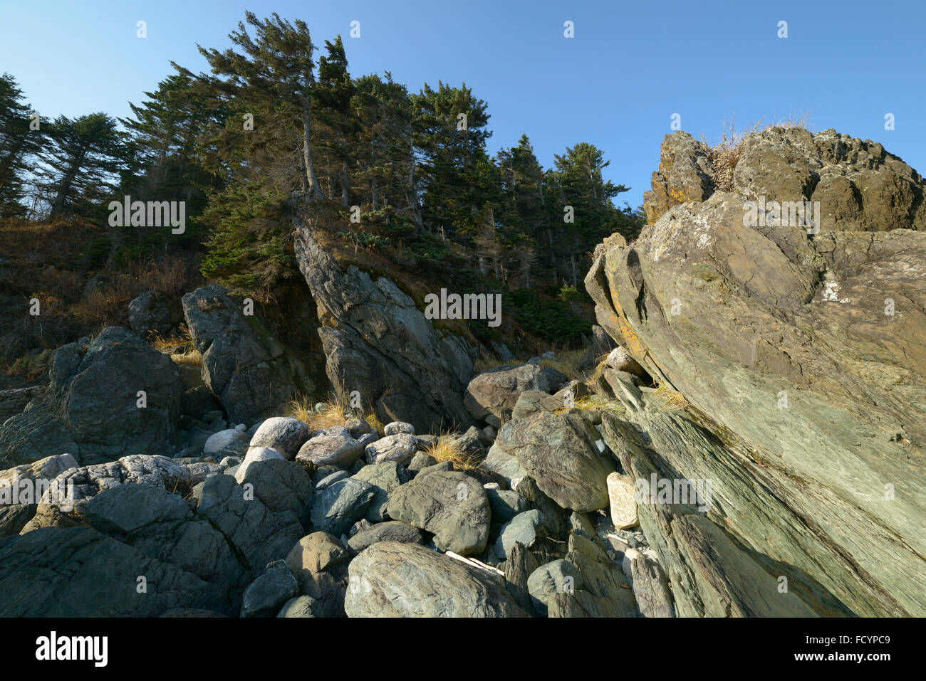 Sea cliffs, rocks and landscapes. Sakhalin Island, Russia Stock Photo ...