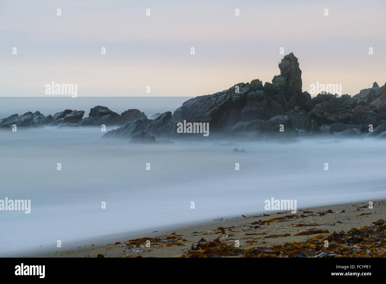 Sea cliffs, rocks and landscapes. Sakhalin Island, Russia Stock Photo ...