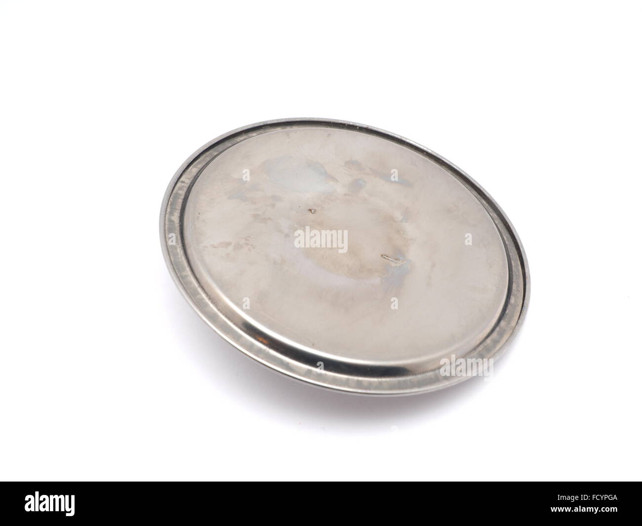 metal lid on a white background Stock Photo - Alamy