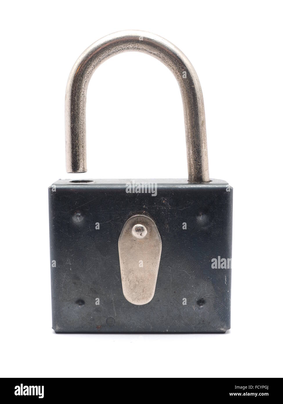 metal lock on a white background Stock Photo - Alamy