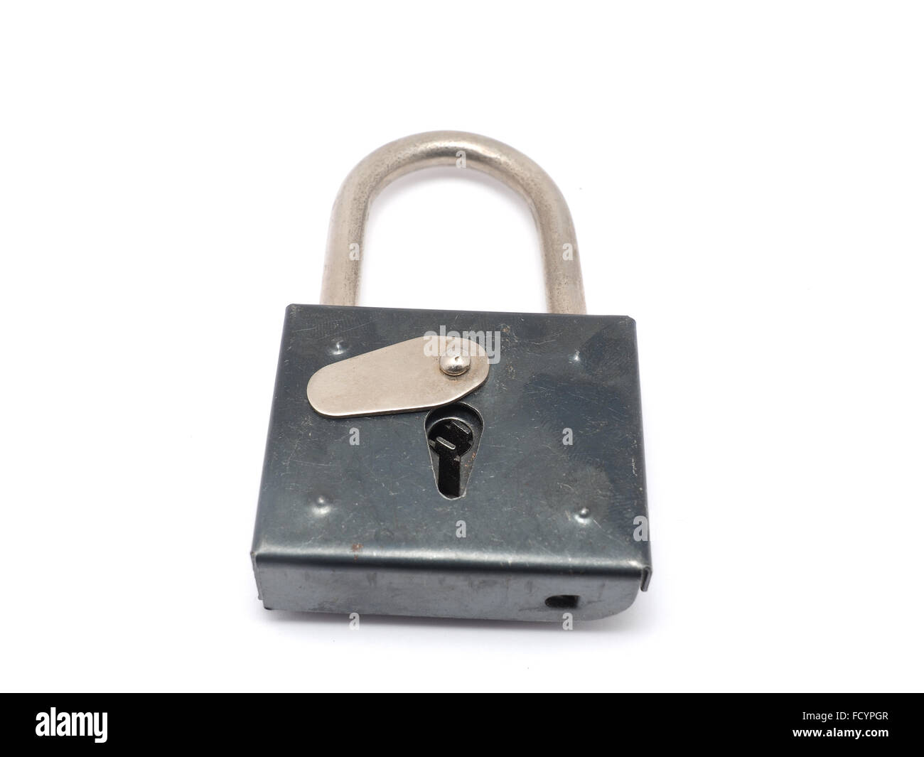 metal lock on a white background Stock Photo - Alamy