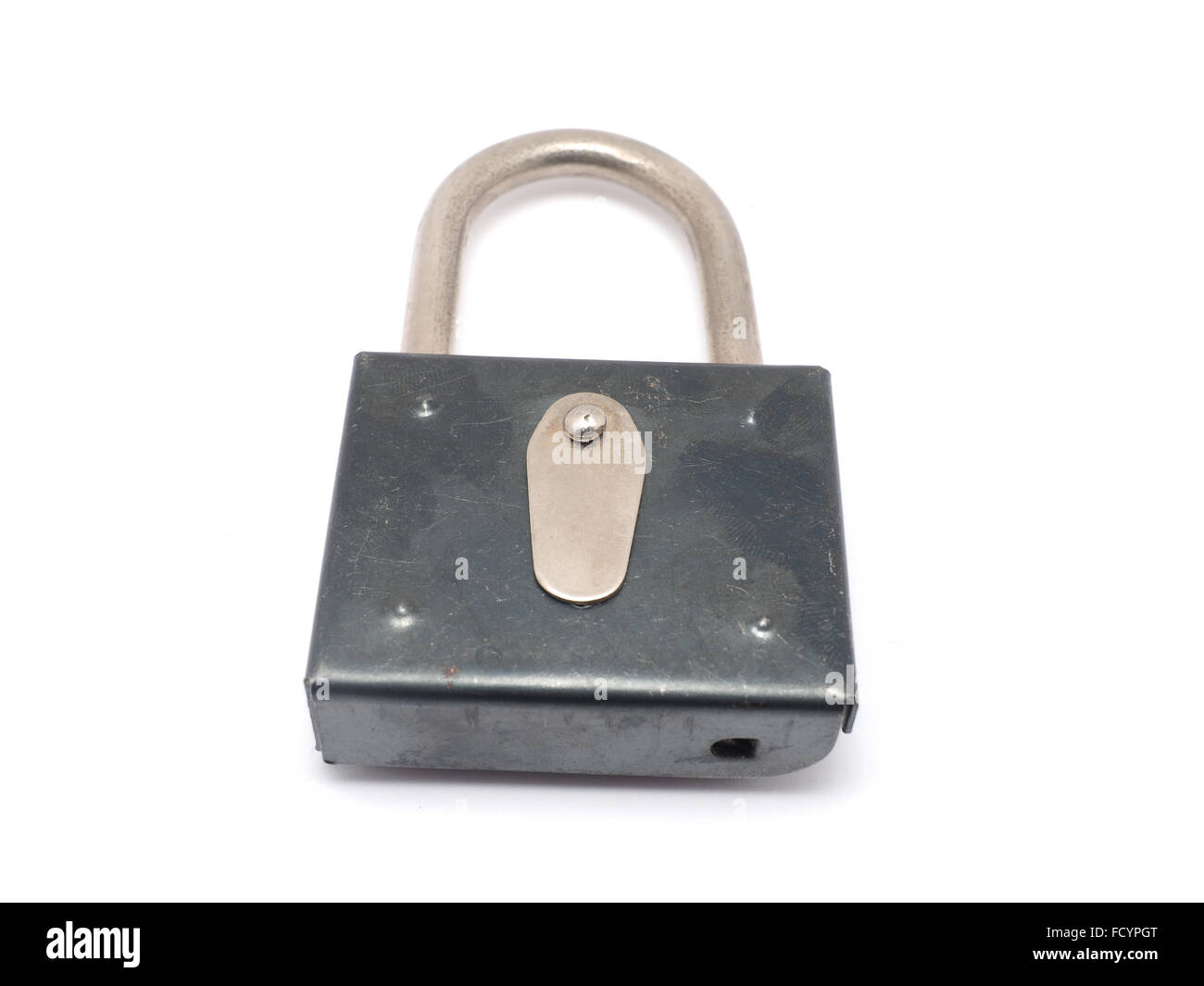 metal lock on a white background Stock Photo - Alamy