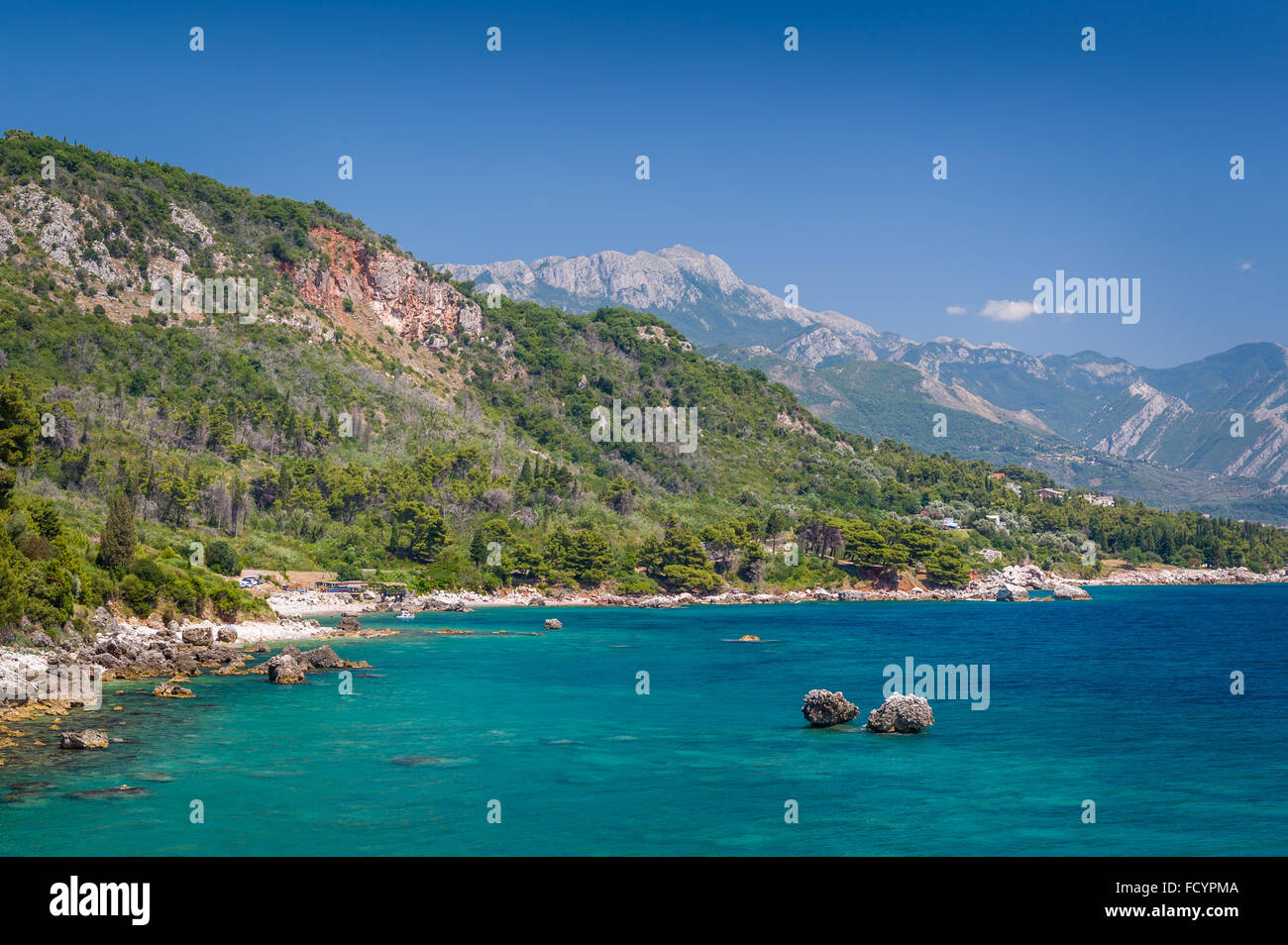 Adriatic summer day sea landscape Stock Photo - Alamy