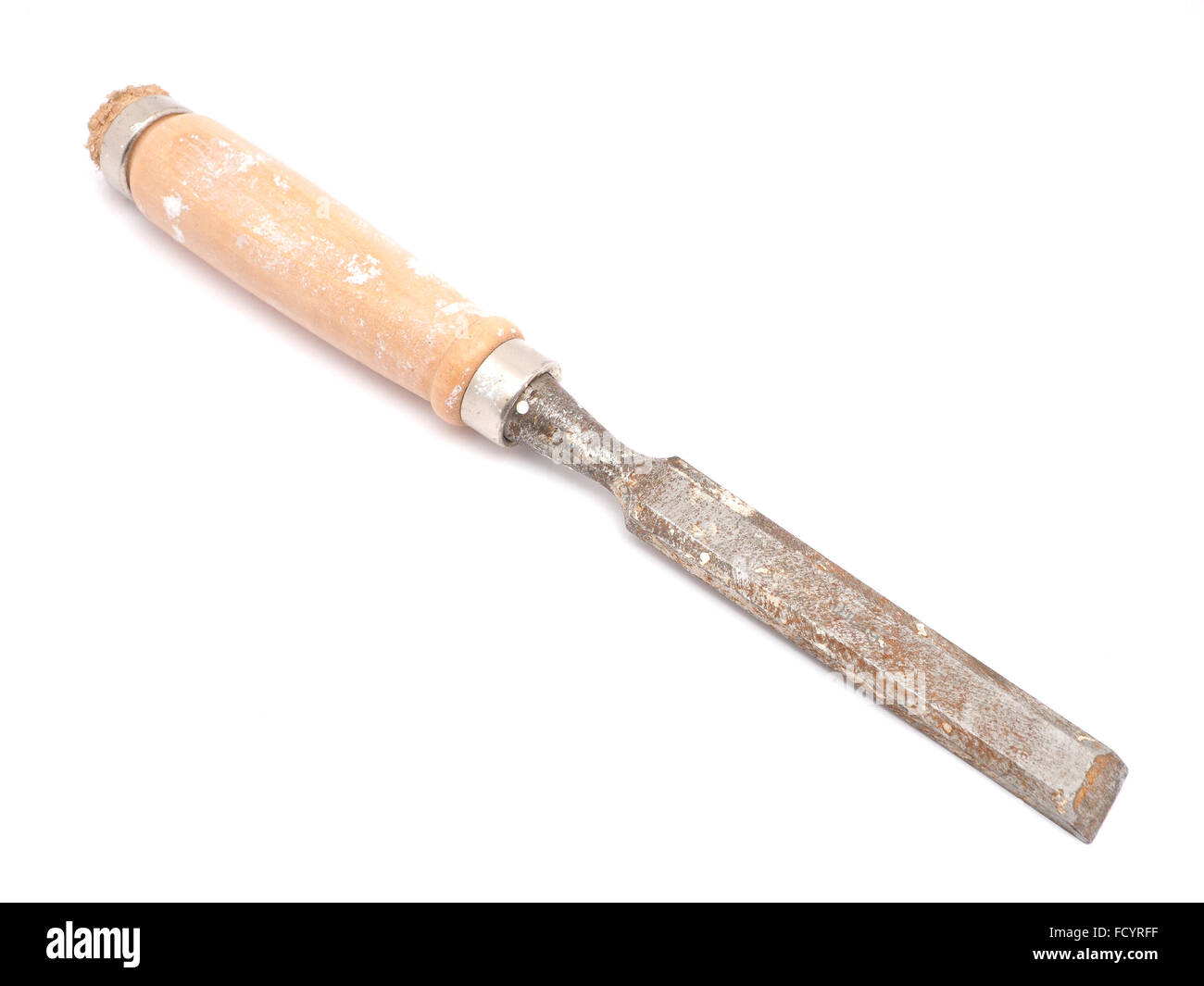 chisel on a white background Stock Photo - Alamy