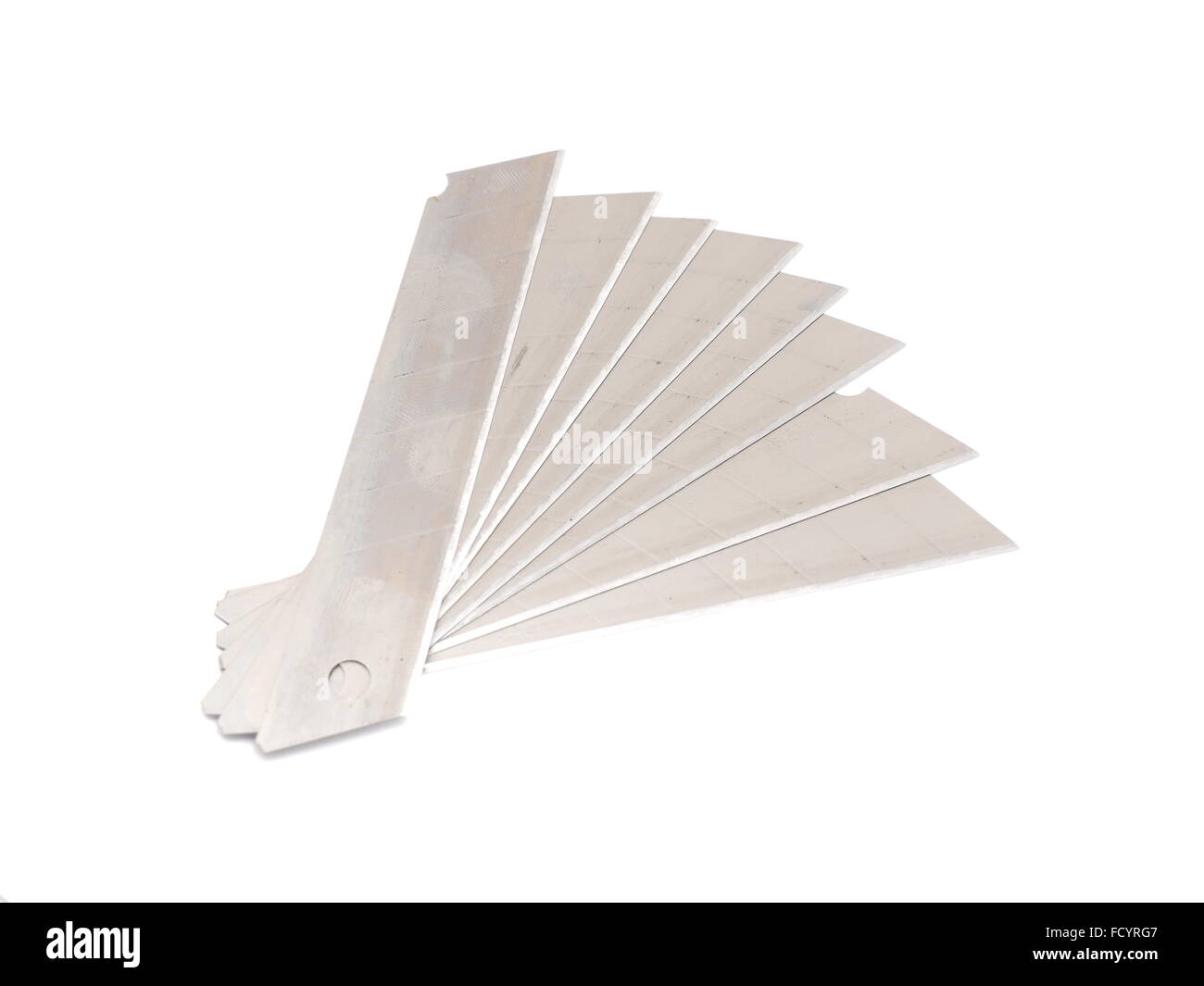 replaceable blade knife on a white background Stock Photo - Alamy