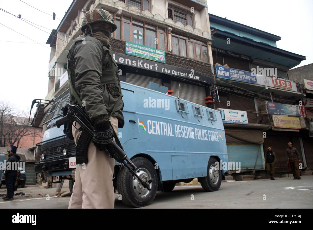 Indian paramilitary vehicle hi-res stock photography and images - Alamy