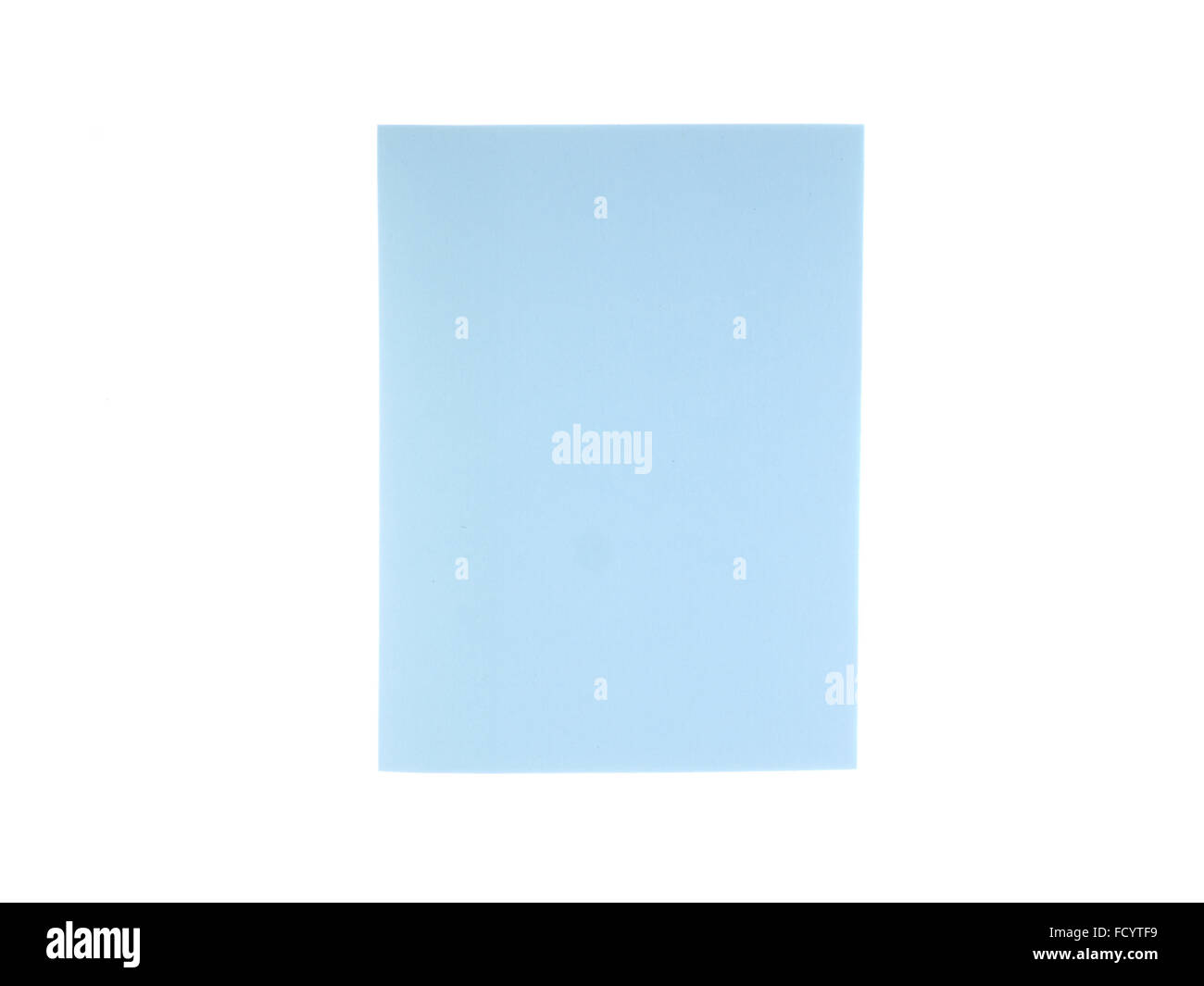 blue paper for notes on a white background Stock Photo - Alamy