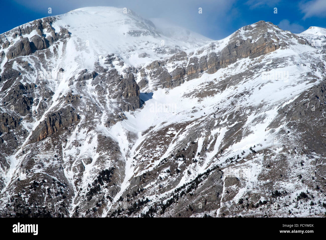 Alpine winter landscape Stock Photo - Alamy
