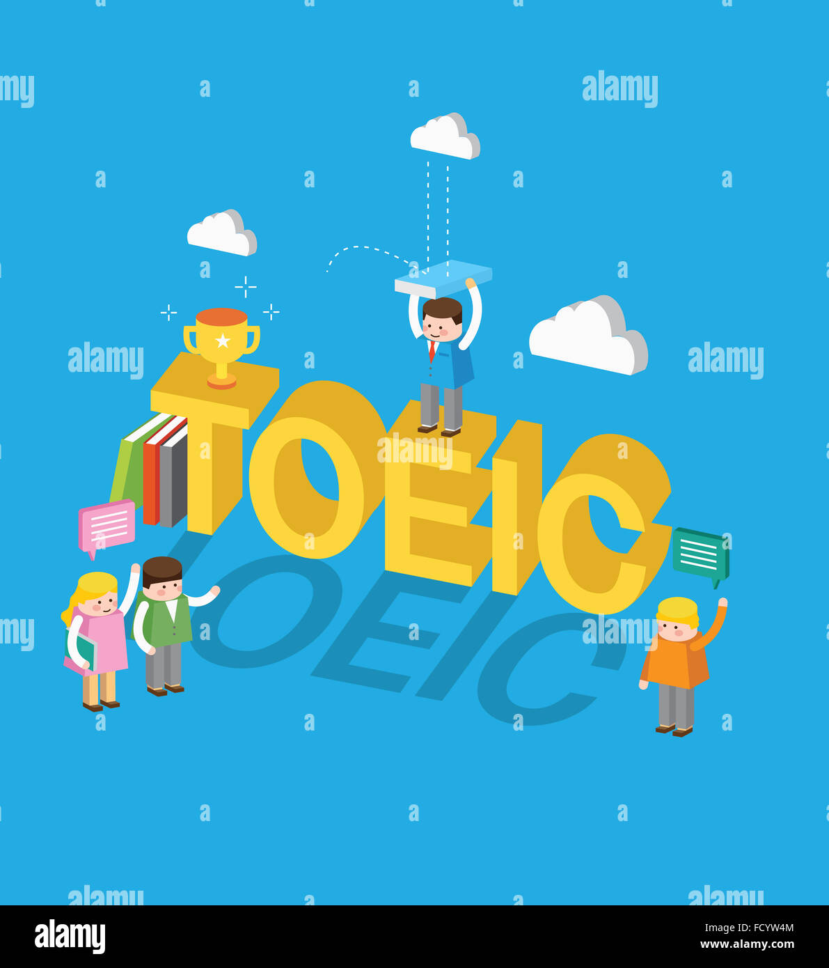 People taking the TOEIC test Stock Photo - Alamy