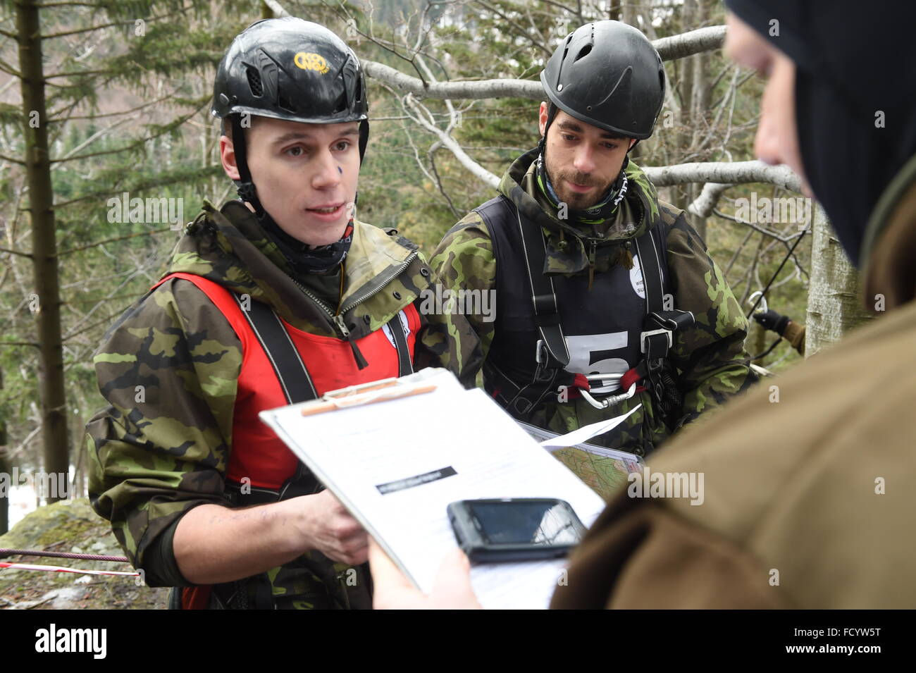 Hruby Jesenik, Brutal Region. 26th Jan, 2016. Military contest Winter ...