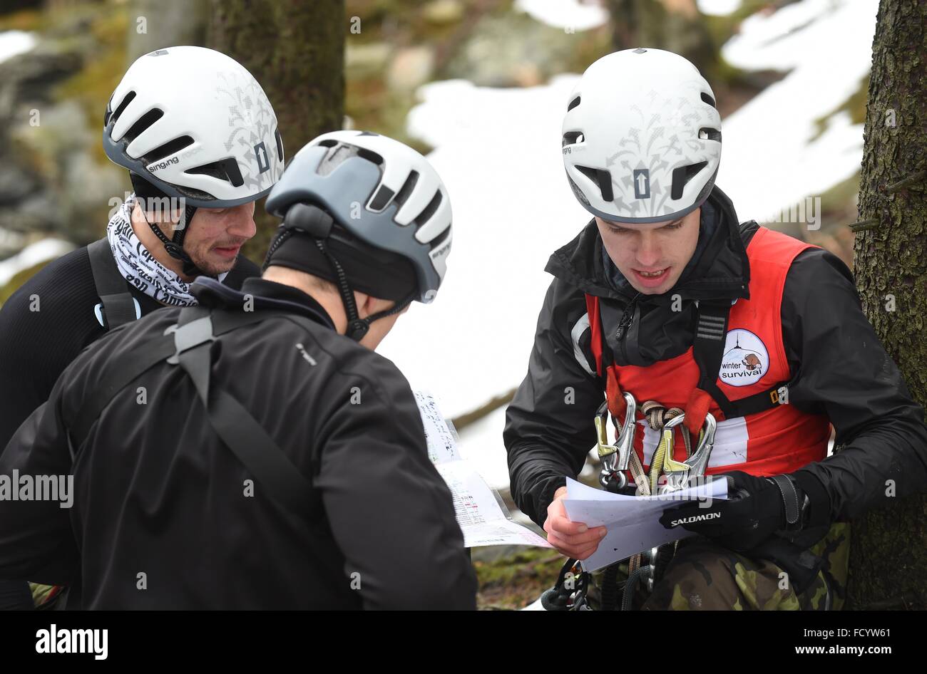 Hruby Jesenik, Brutal Region. 26th Jan, 2016. Military contest Winter ...