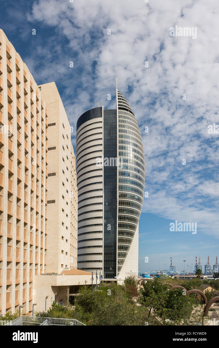 Sail Tower in Haifa, Israel Stock Photo - Alamy