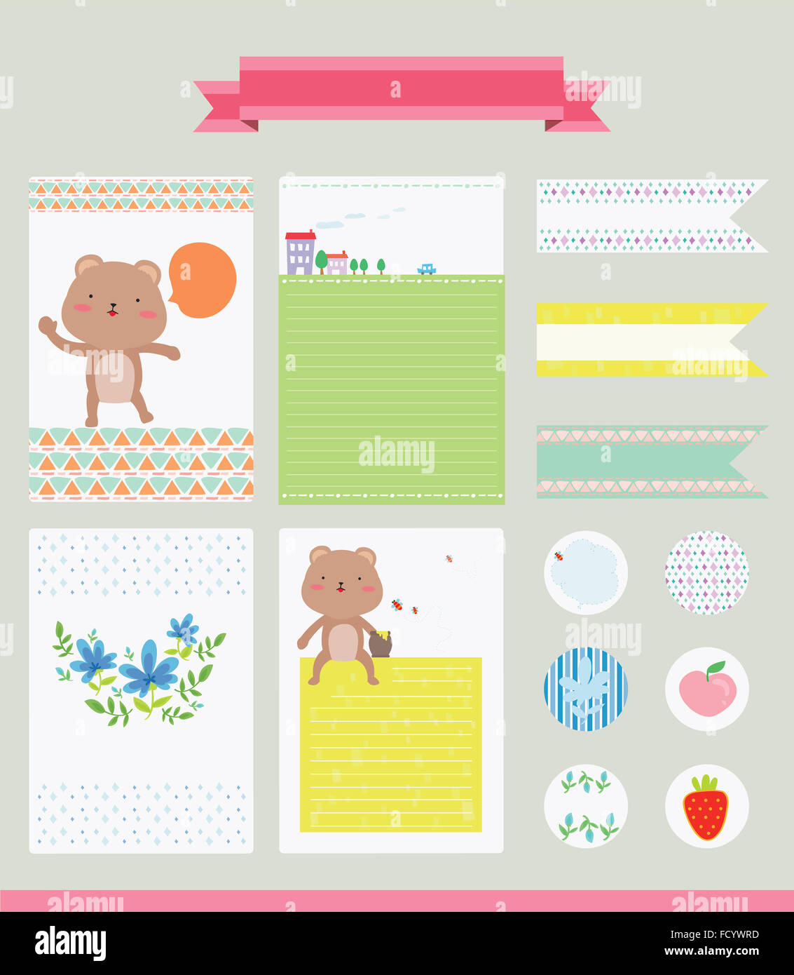 Backgrounds of paper letters, labels and stickers Stock Photo - Alamy