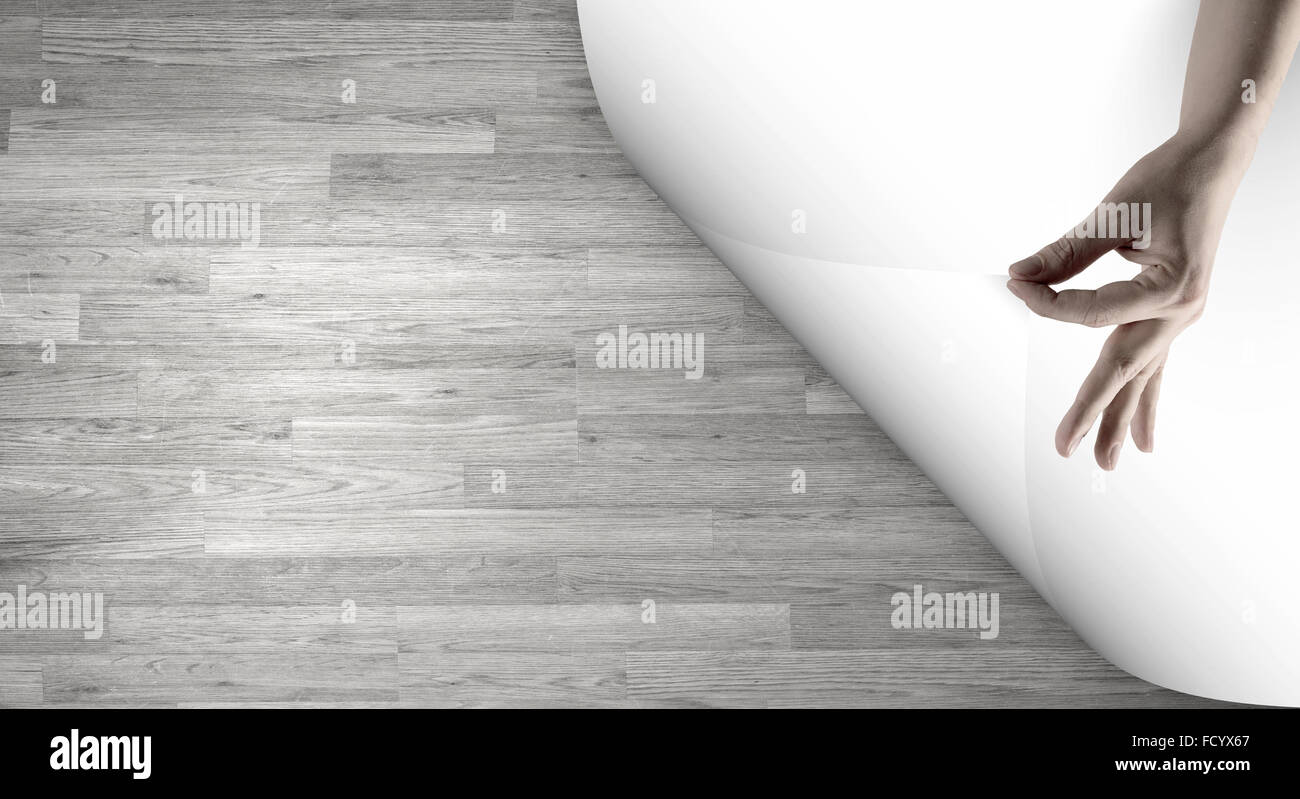 Hand pulling paper hi-res stock photography and images - Alamy