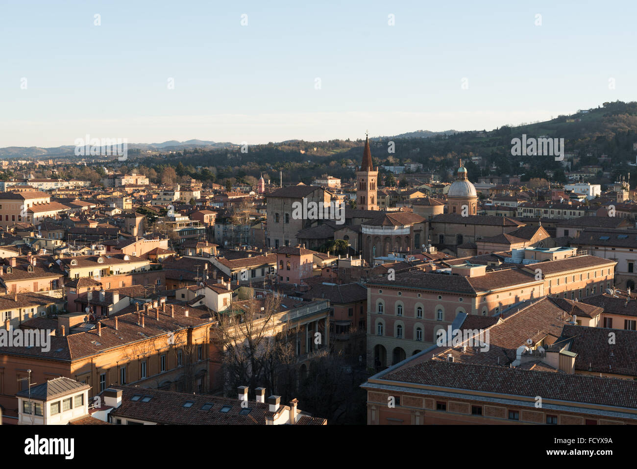 Aerial view of Bologna, Italy. Overhead view Stock Photo - Alamy