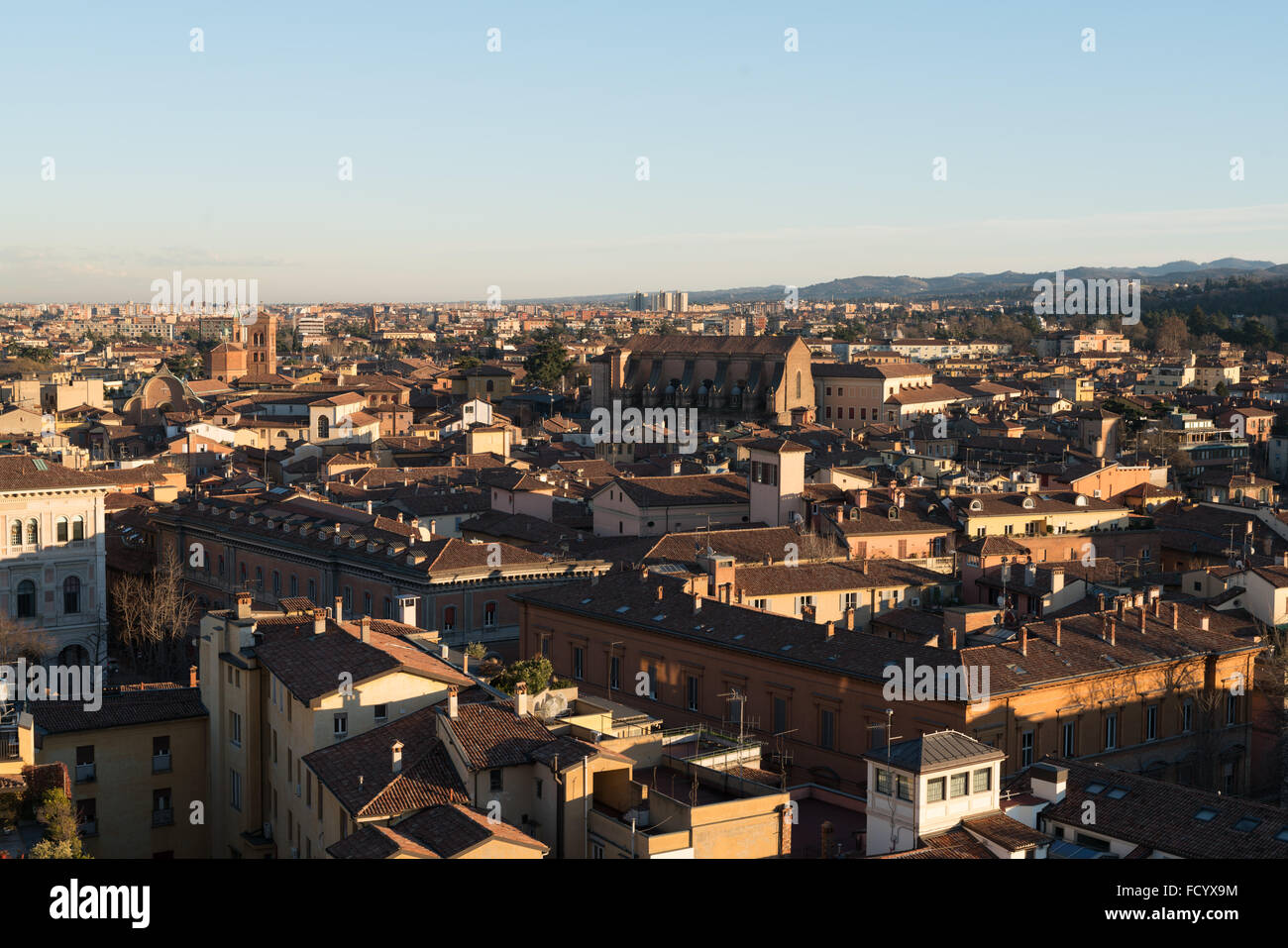 Aerial view of Bologna, Italy. Overhead view Stock Photo - Alamy