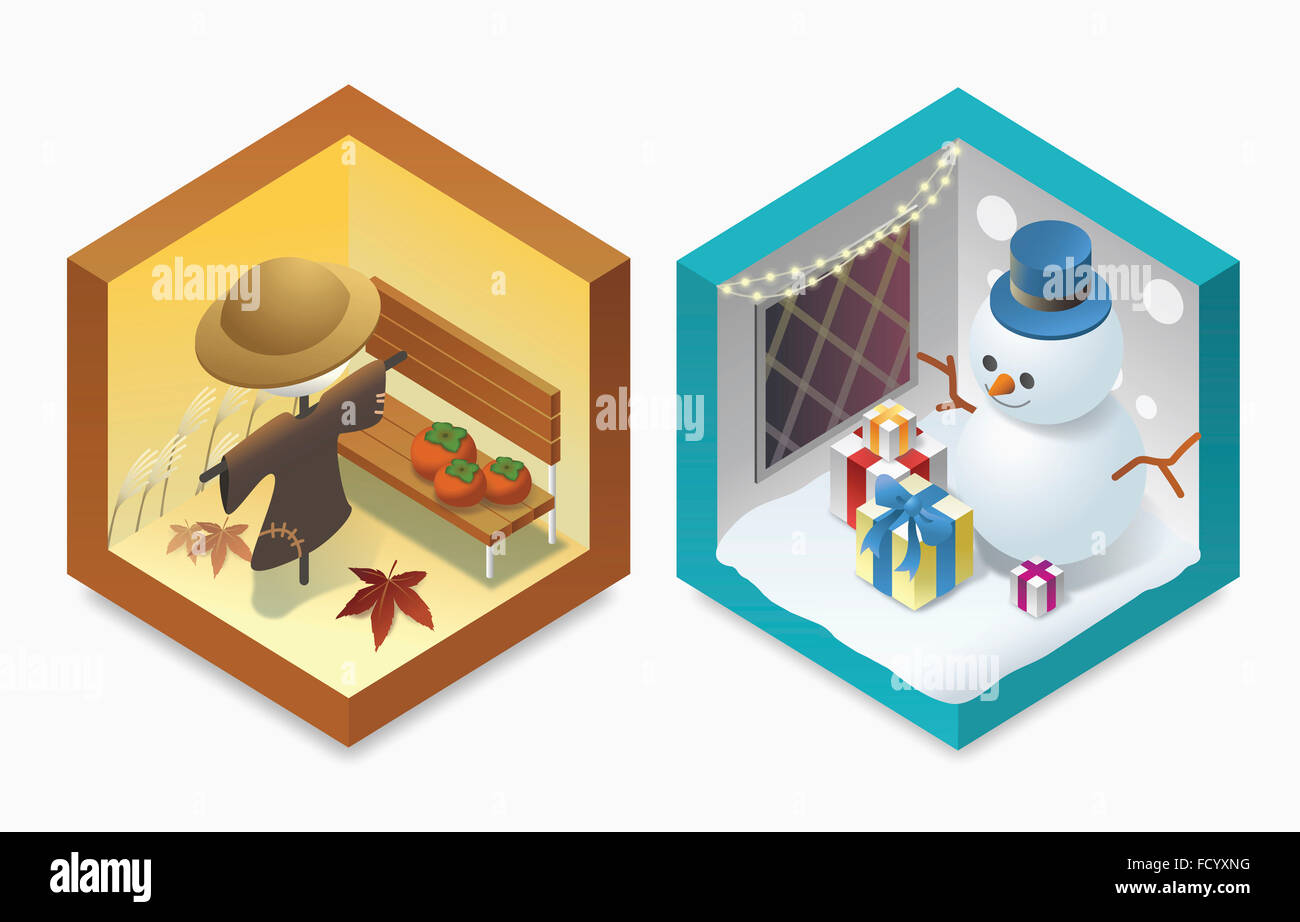 3d christmas illustrations Cut Out Stock Images & Pictures - Alamy