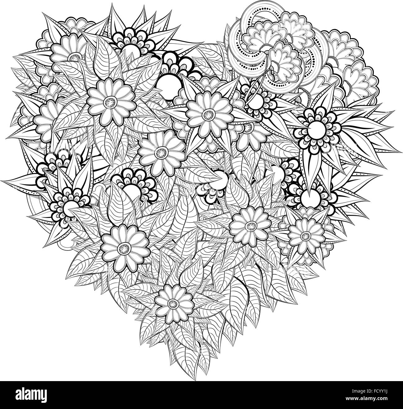 Pattern for coloring book. Ethnic retro design Stock Vector Image & Art ...