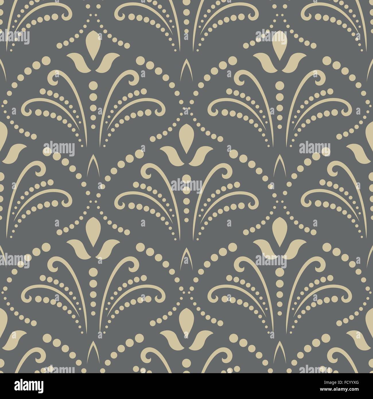 Floral Fine Seamless Vector Pattern Stock Vector Image & Art - Alamy