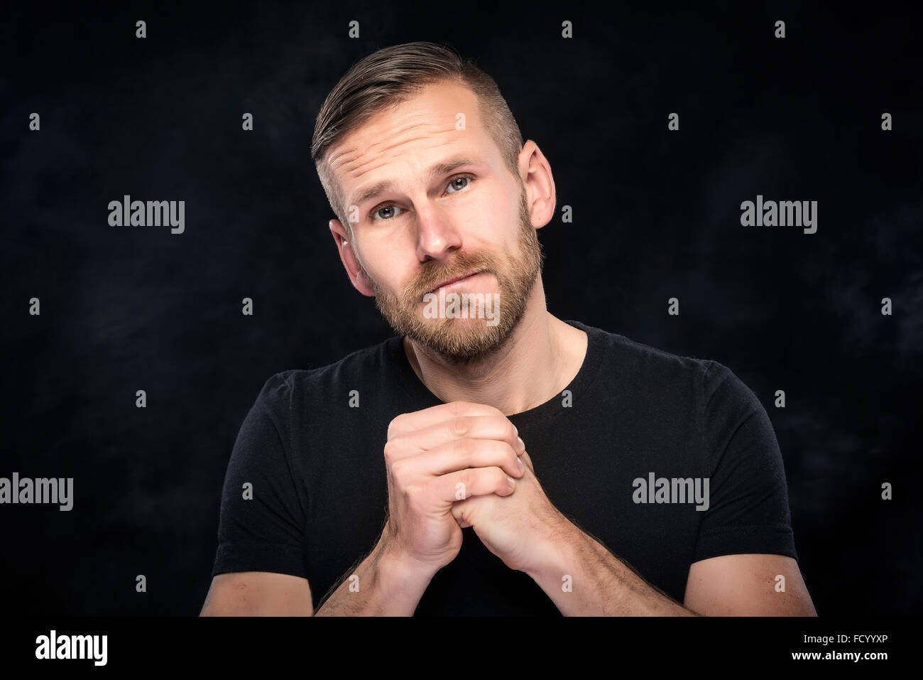 Pleading expression hi-res stock photography and images - Alamy