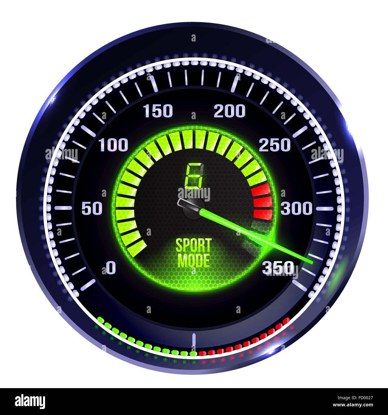 Vector illuminated speedometer Stock Vector Image & Art - Alamy