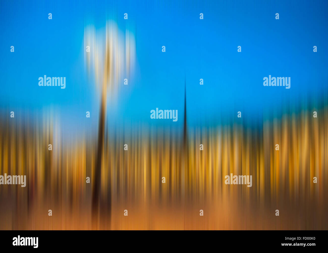 Motion blur abstract cityscape Stock Photo - Alamy