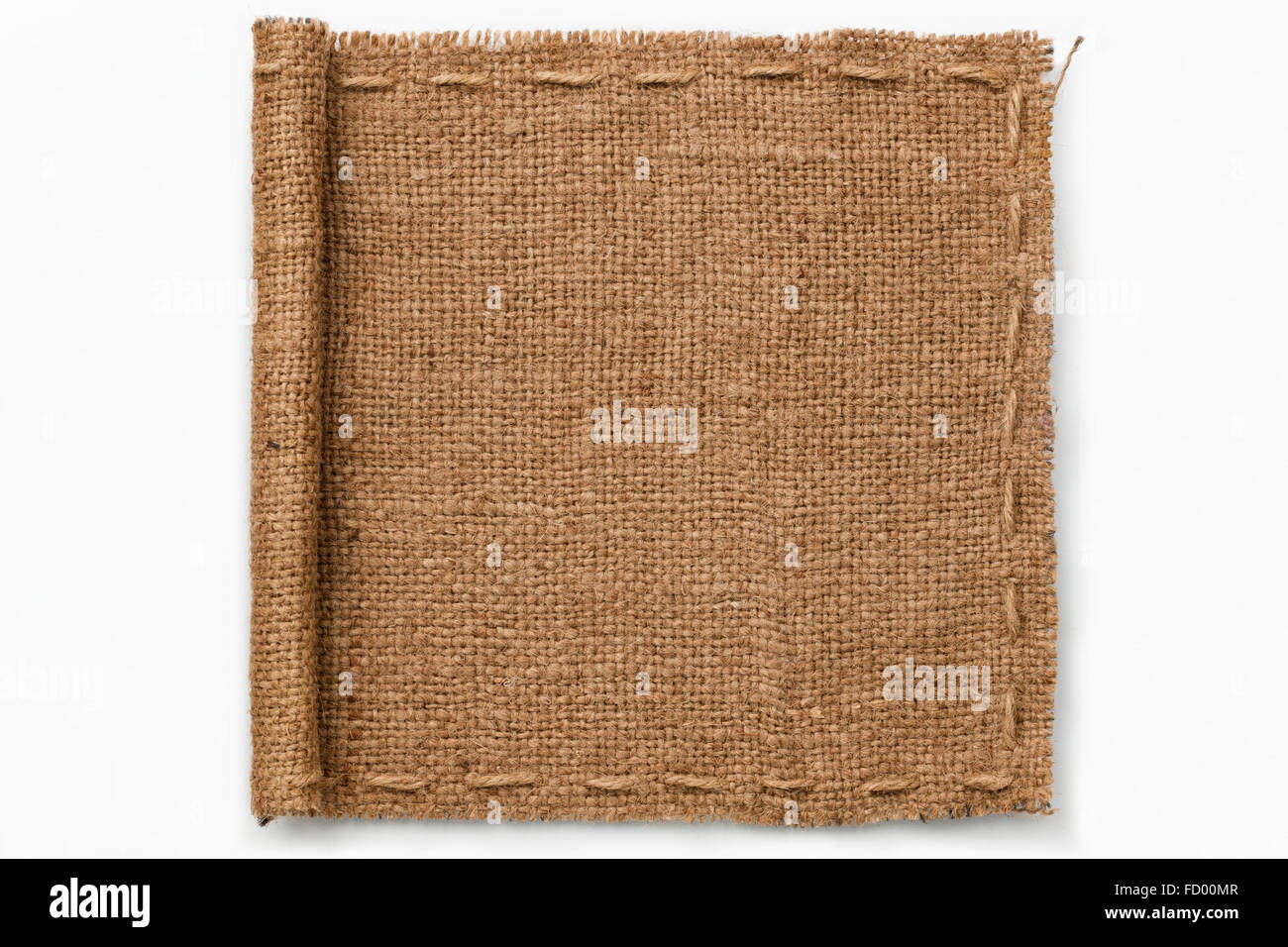 Sacking wrapped in manuscript form, on a white background Stock Photo ...