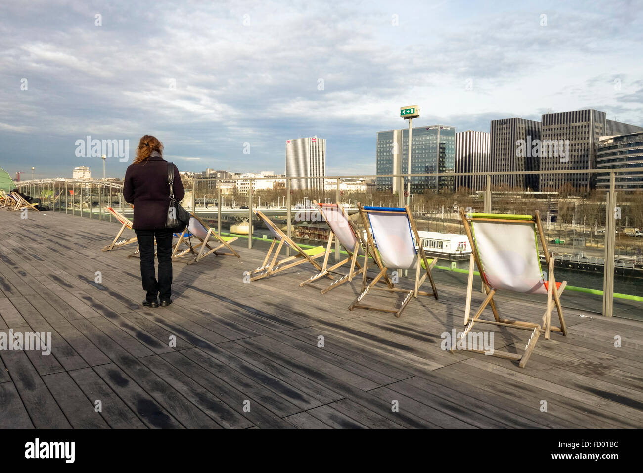 Terrace at Les Docks Cité de la Mode et du Design. Institute City of ...