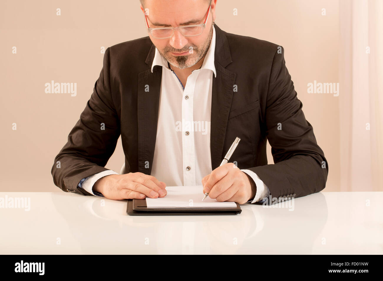 Office sales worker man overworked happy burn out tired Stock Photo - Alamy