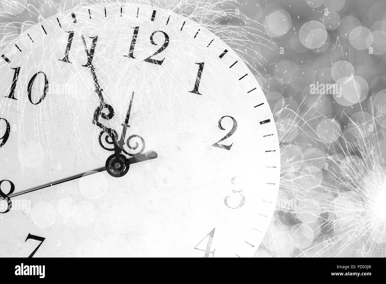 Bokeh clock Black and White Stock Photos & Images - Alamy
