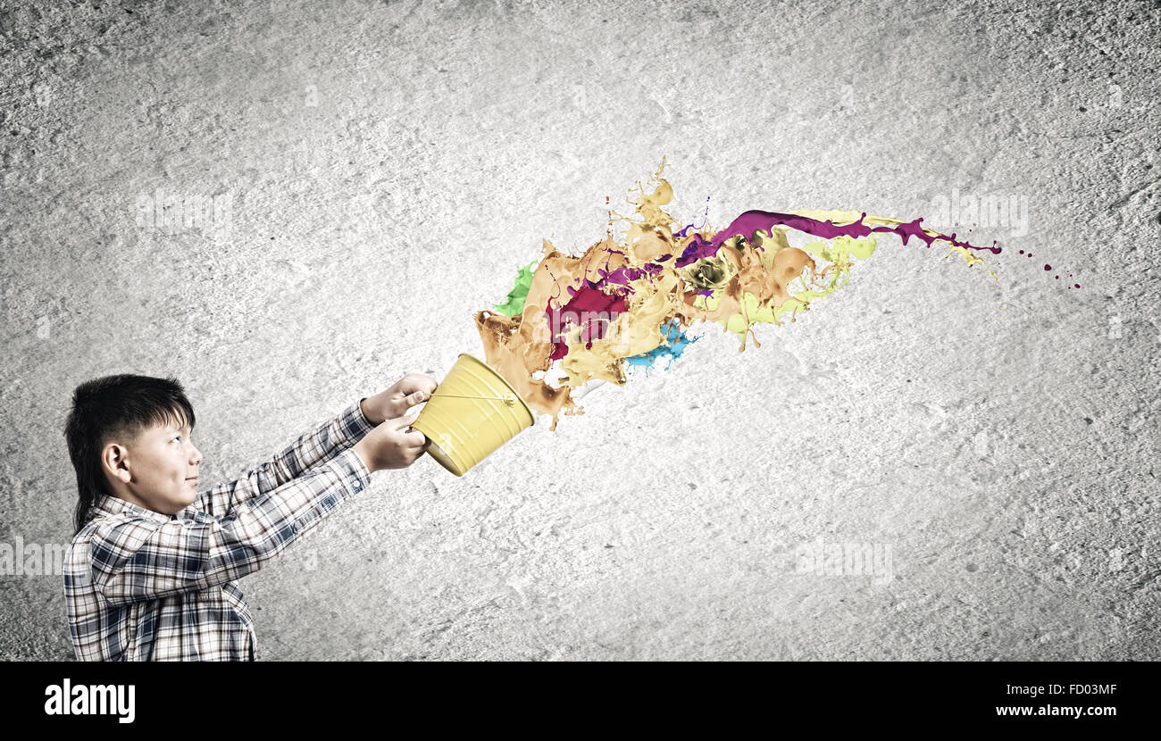 Throwing Paint Bucket