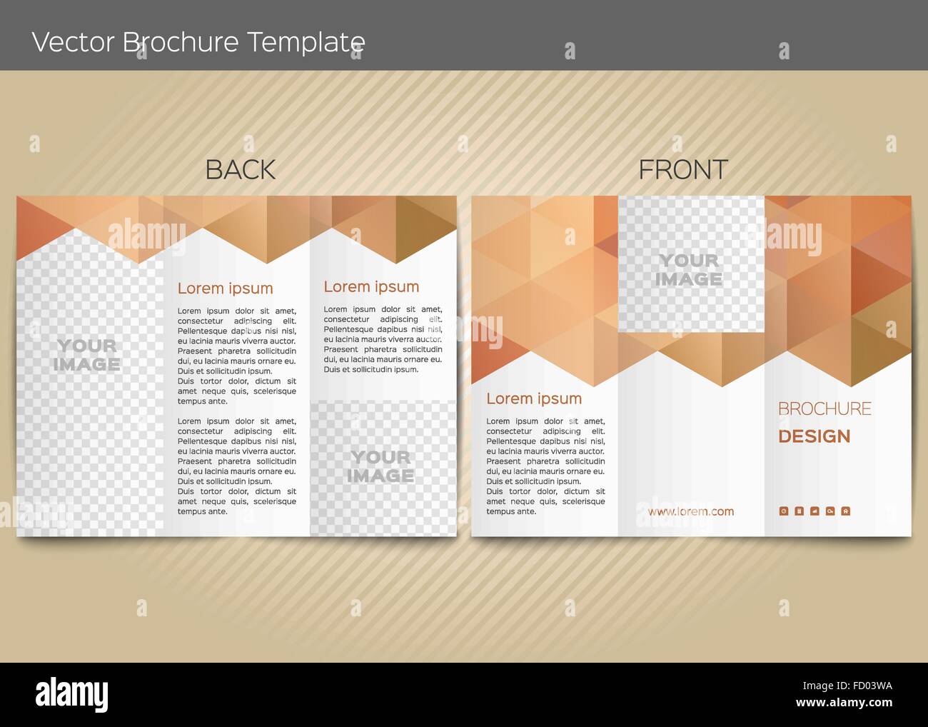 Vector template for leaflet Stock Vector Image & Art - Alamy