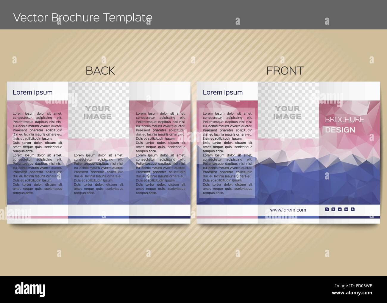Vector template for leaflet Stock Vector Image & Art - Alamy