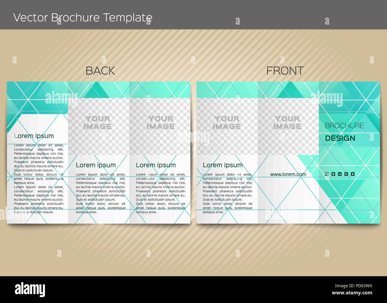Vector template for leaflet Stock Vector Image & Art - Alamy