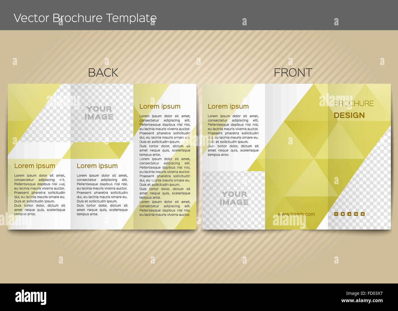 Vector template for leaflet Stock Vector Image & Art - Alamy