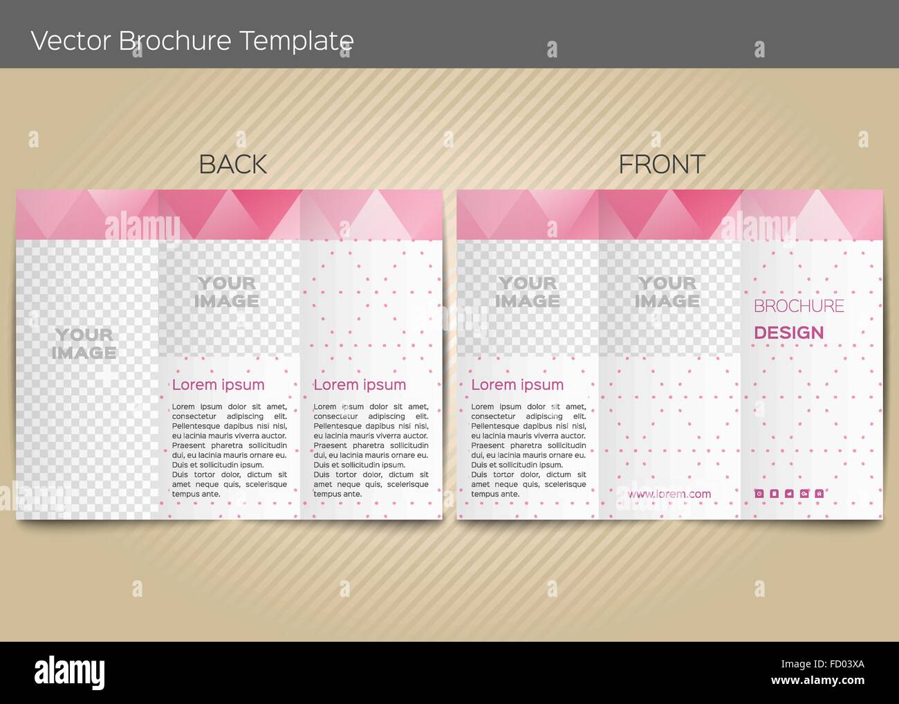 Vector template for leaflet Stock Vector Image & Art - Alamy
