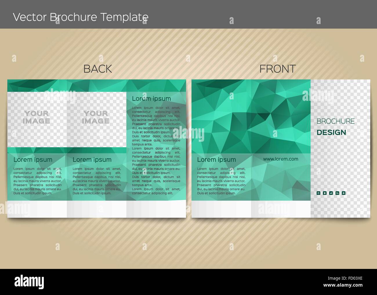 Vector template for leaflet Stock Vector Image & Art - Alamy