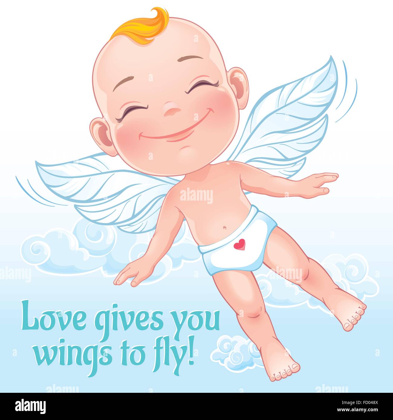 Baby Angel Flying To Heaven