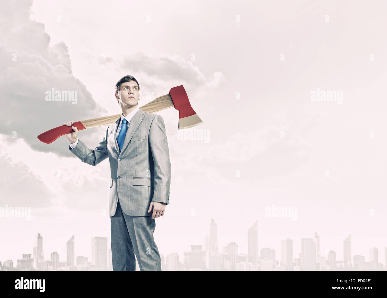 Axe on the shoulder hi-res stock photography and images - Alamy