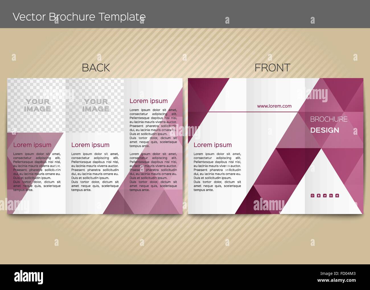 Vector template for leaflet Stock Vector Image & Art - Alamy