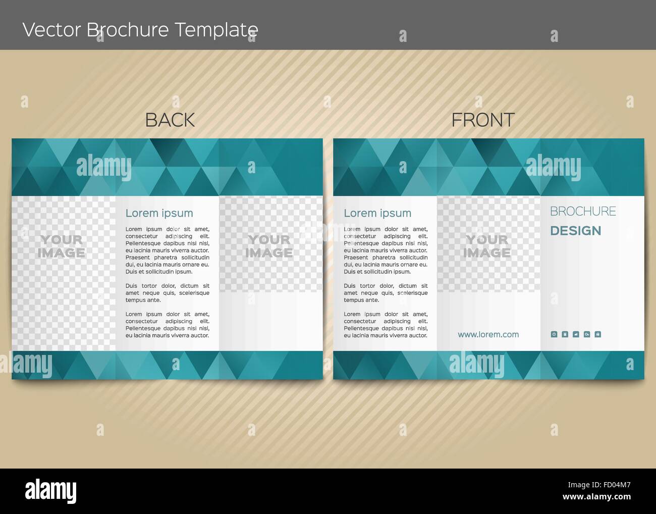 Vector template for leaflet Stock Vector Image & Art - Alamy