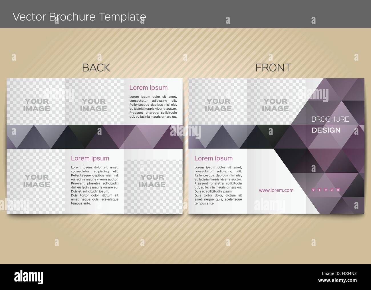 Vector template for leaflet Stock Vector Image & Art - Alamy