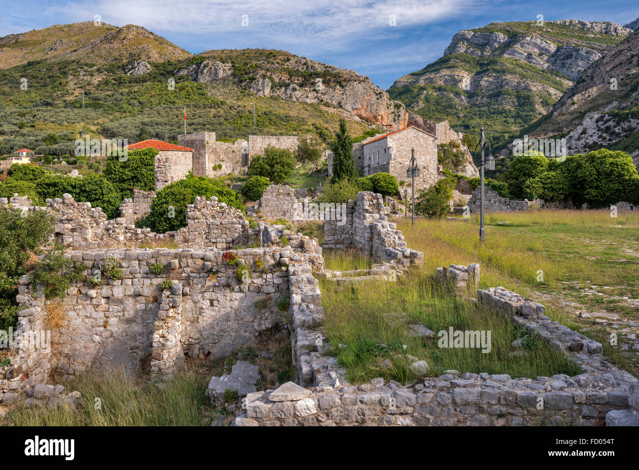 Medieval fortified town of Stari Bar, Montenegro Stock Photo - Alamy