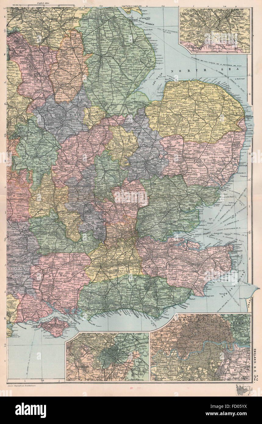 Birmingham map 19th century hi-res stock photography and images - Alamy