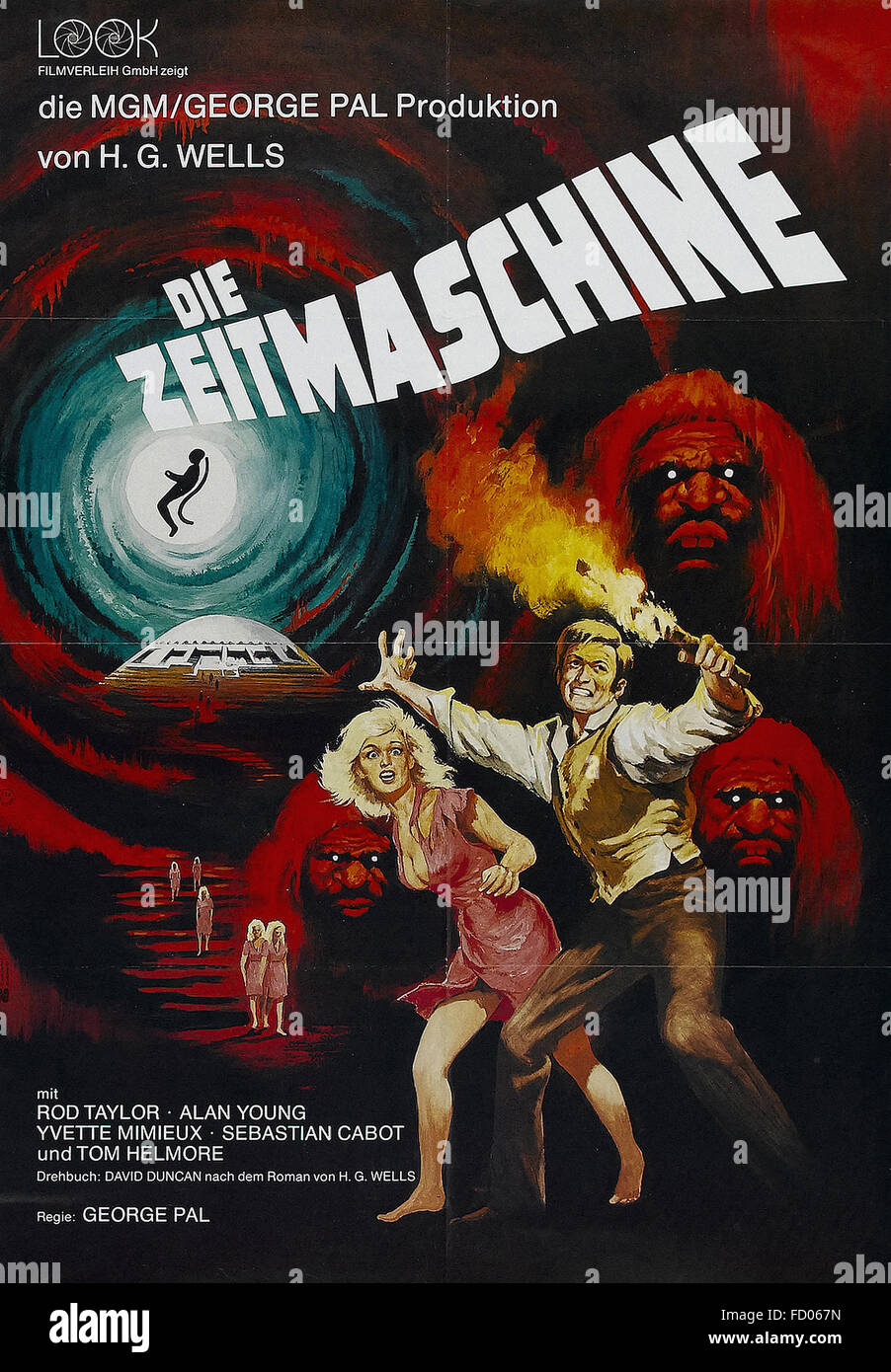 Time Machine, The - German Movie Poster Stock Photo - Alamy