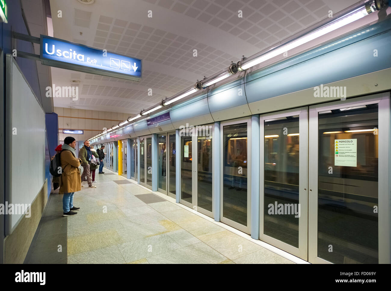 Italy Turin Metro Turin Dante Station Stock Photo - Alamy