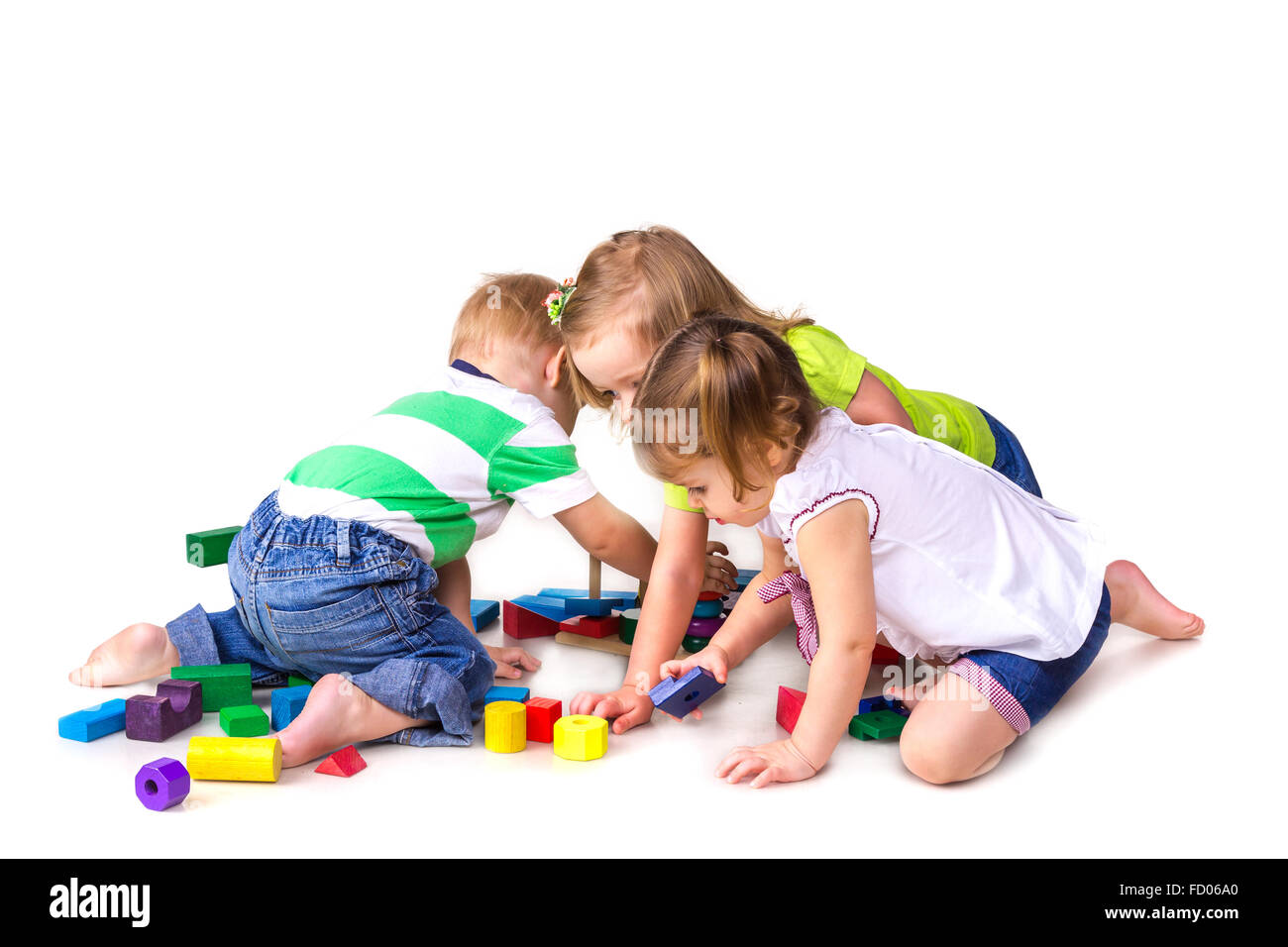 Children team building Cut Out Stock Images & Pictures - Alamy