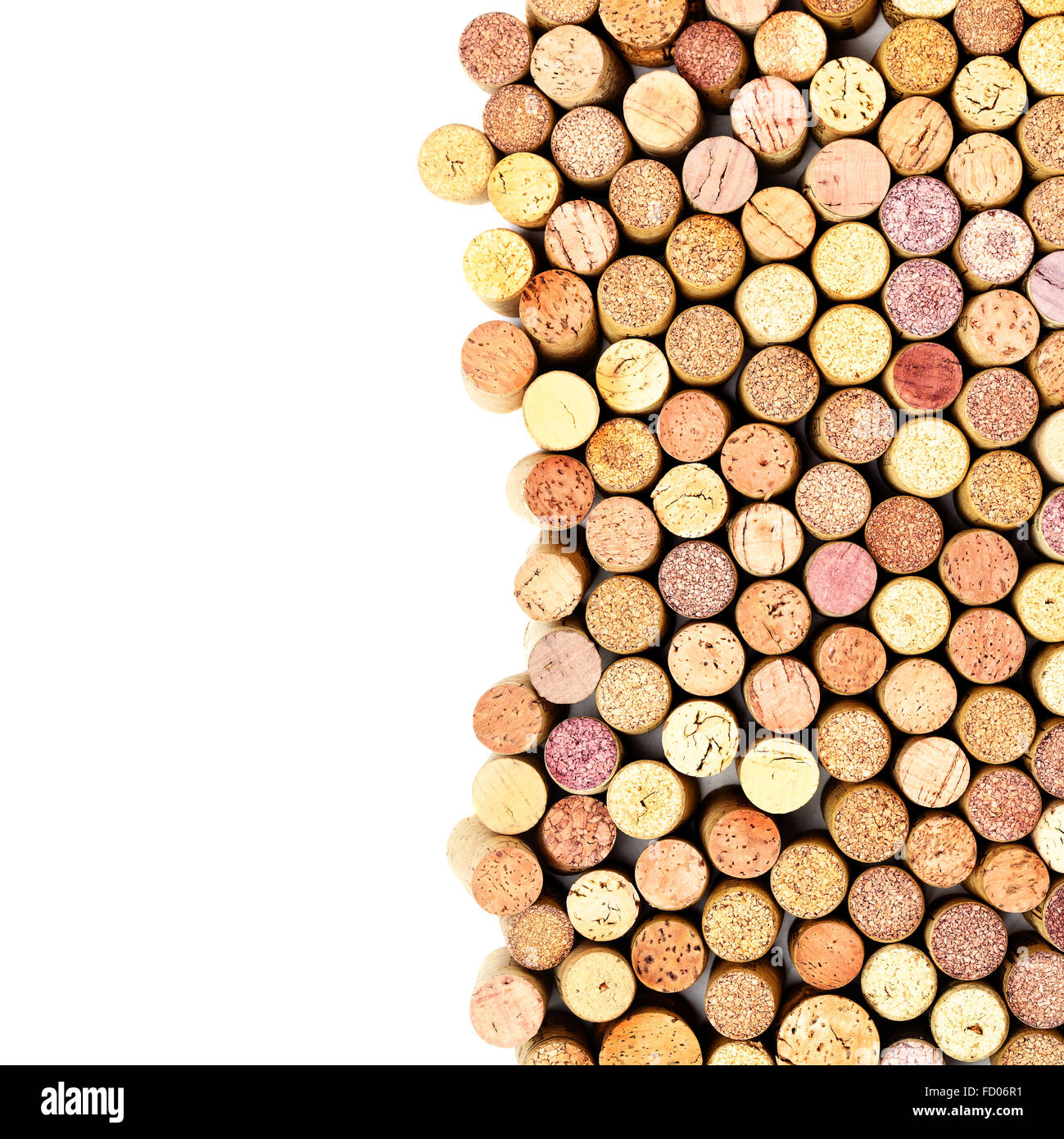Butt ends of wine corks with white space for your own text Stock Photo ...
