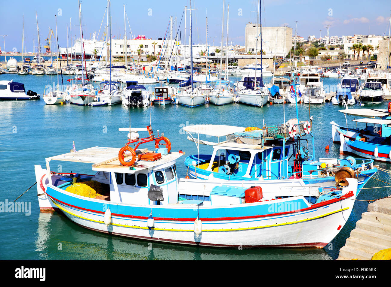 Boats in port heraklion hi-res stock photography and images - Alamy