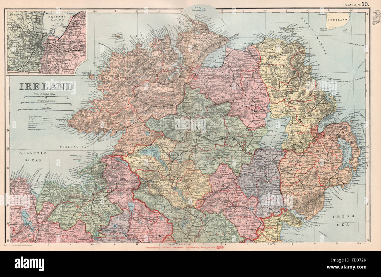 Belfast map 19th century hi-res stock photography and images - Alamy